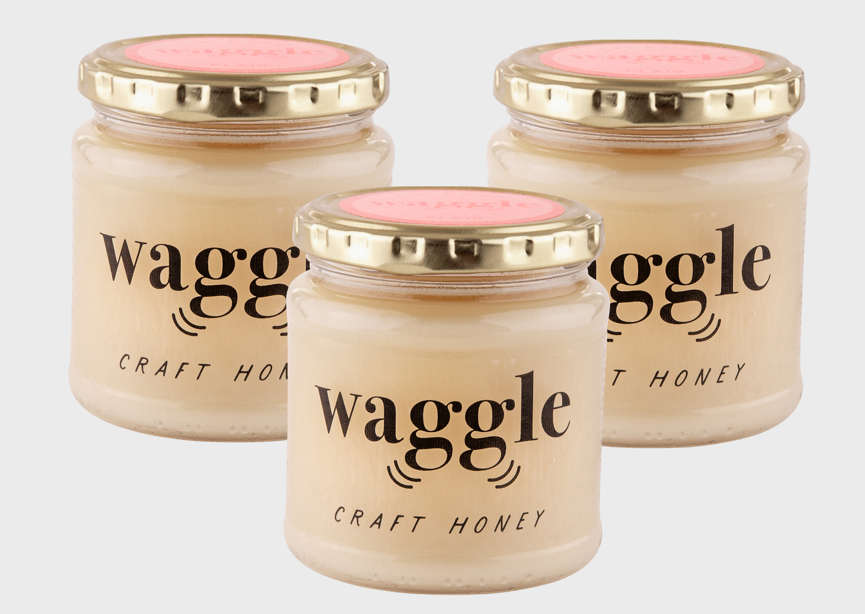 Raw Local Creamed Honey - Plain Creamed Bundle | Waggle Craft Honey