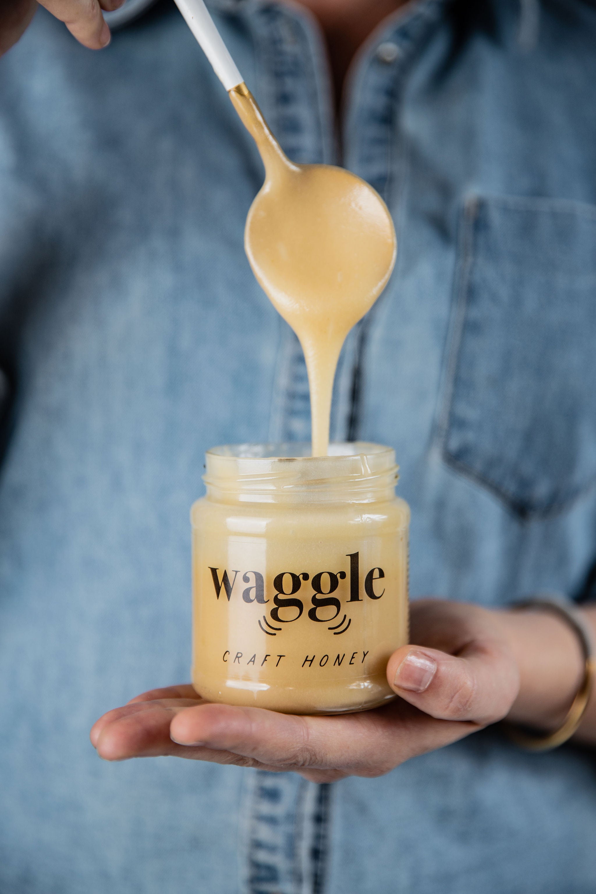 Raw Local Creamed Honey Gift Card For Sale | Waggle Craft Honey